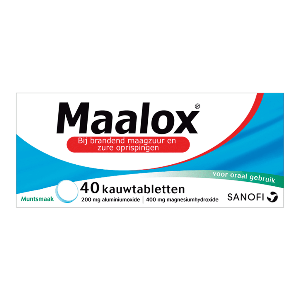 Maalox Kauwtabletten Muntsmaak Bij Brandend Maagzuur 40 Kauwtabletten ...