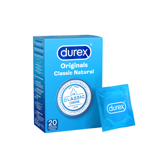 Durex Condooms Classic Natural 20 stuks 20 EA | Etos