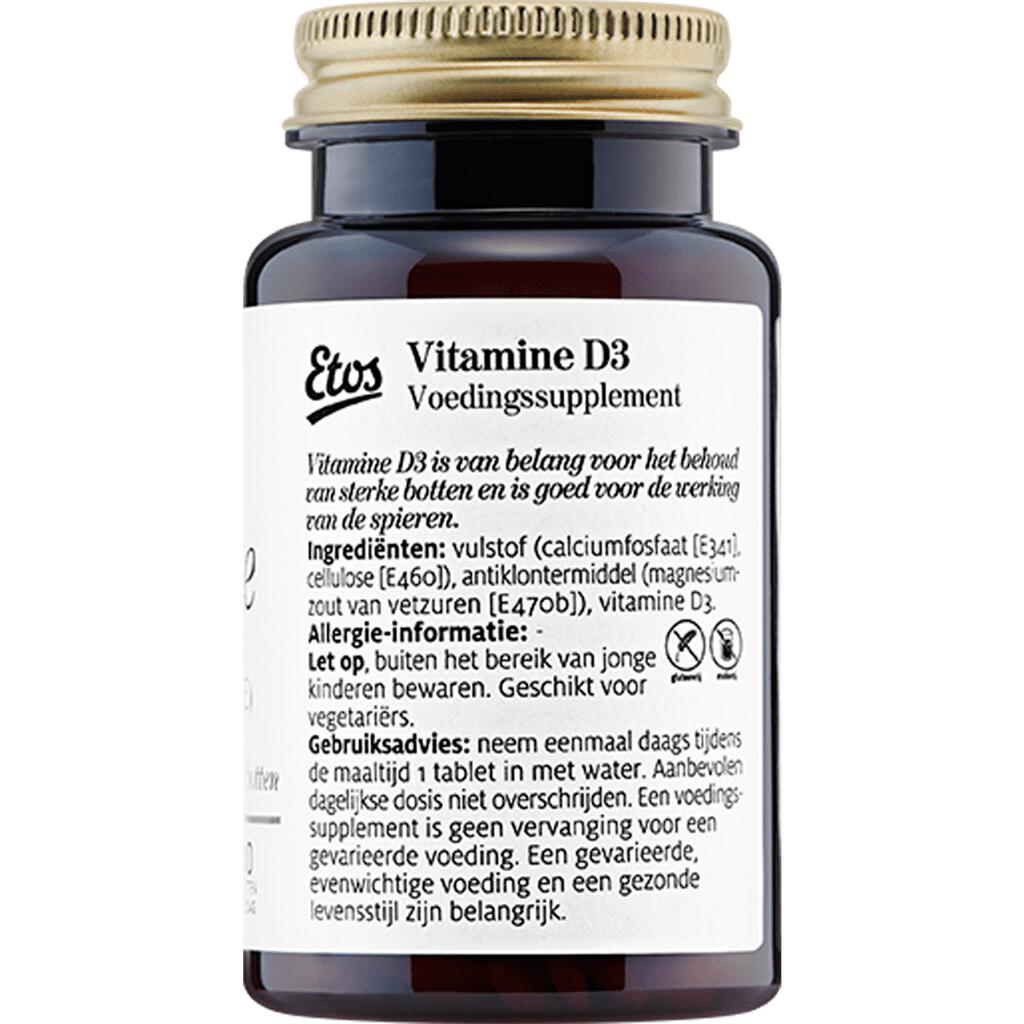 Etos Vitamine D3 10µg 400 IE 300 tabletten 300 EA | Etos