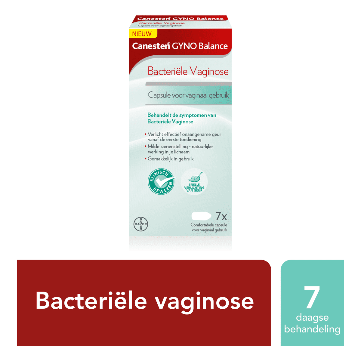 Canesten Gyno Balance Capsule bacteriële vaginose 7 stuks 7 EA | Etos