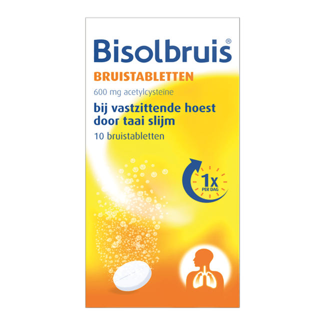 Bisolbruis Bruistabletten Bij Vastzittende Hoest 10 Tabletten 10 EA | Etos