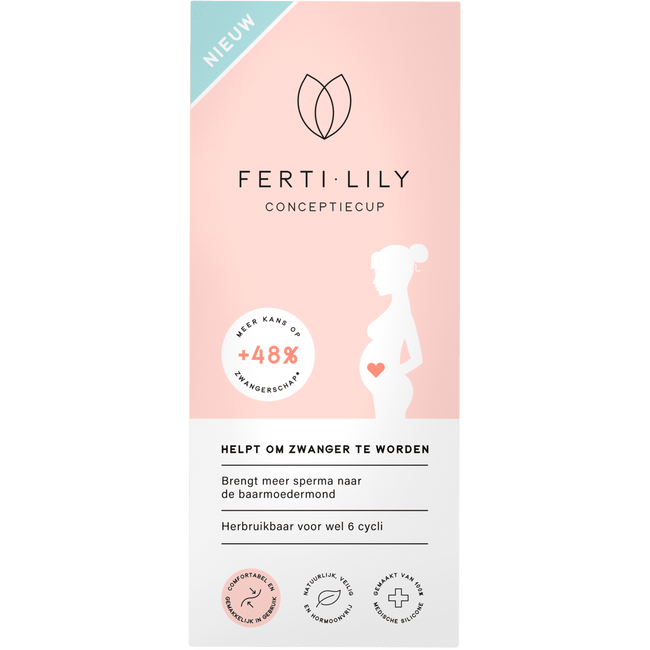 FERTI·LILY Conceptie Cup Zwangerschaps Hulpmiddel Veilig en Hormoonvrij ...