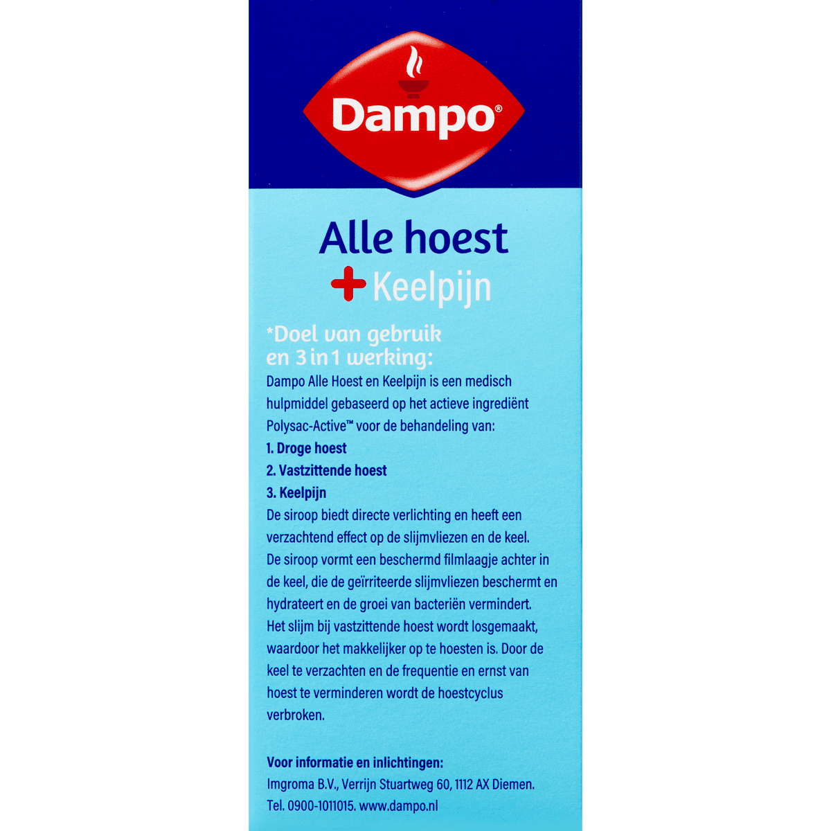 Dampo Alle Hoest + Keelpijn 150 ML 150 ML | Etos