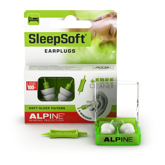 Alpine SleepSoft Herbruikbare Slaap Oordoppen 1 paar 1 EA | Etos