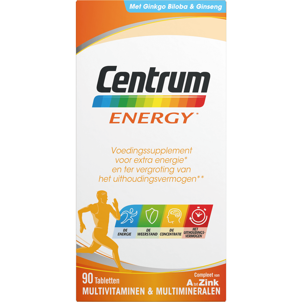 Centrum Energy Multivitaminen Tabletten 90 stuks 90 EA | Etos