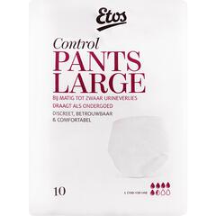 Etos Control Pants Large, incontinentiebroekjes Large, 10 stuks 10 EA ...