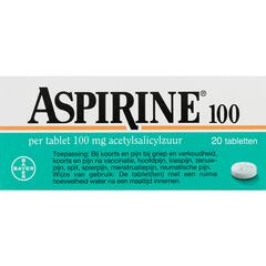 Aspirine 100 mg helpt bij pijn 20 tabletten 20 EA | Etos