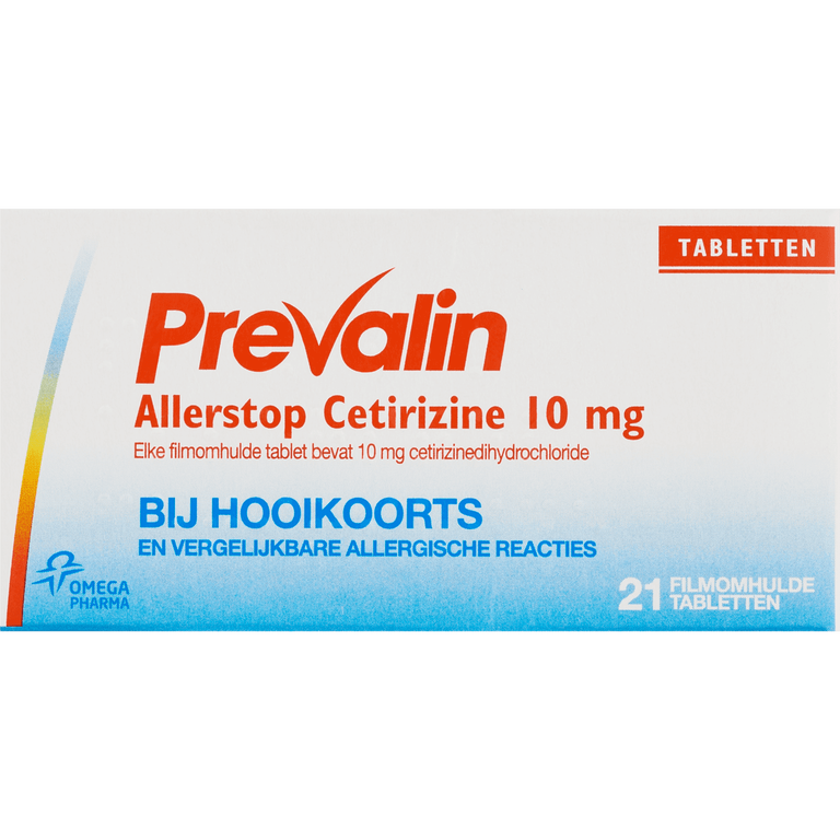 Prevalin Allerstop Hooikoorts Tabletten 10 mg 21 EA | Etos