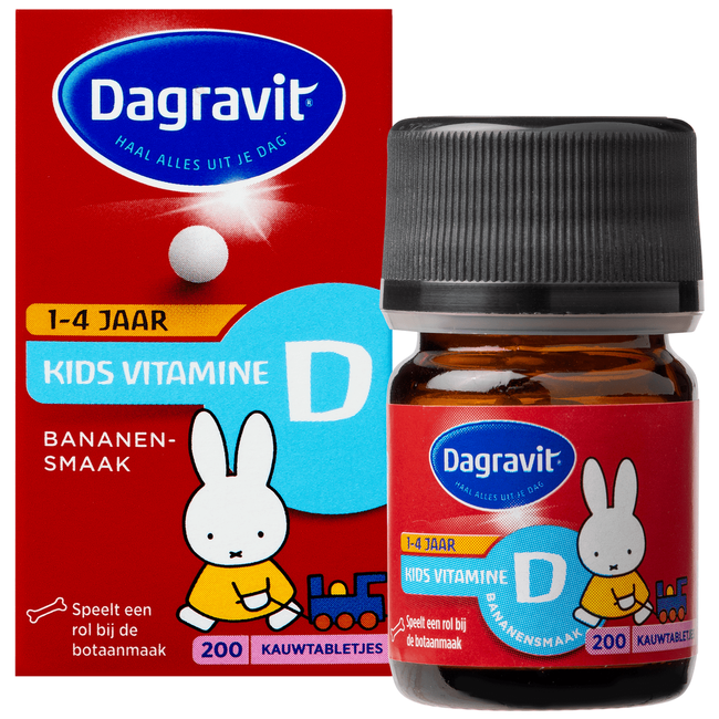 Dagravit Kids Vitamine D 200 kauwtabletten 200 EA | Etos