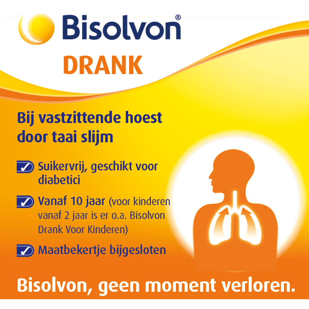 Bisolvon Hoestdrank Bij Vastzittende Hoest Voor Volwassen 8 mg/5 ml 125 ...