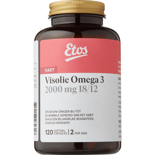 Etos Visolie Omega 3 2000 mg 18/12 Capsules 120 stuks 120 EA | Etos
