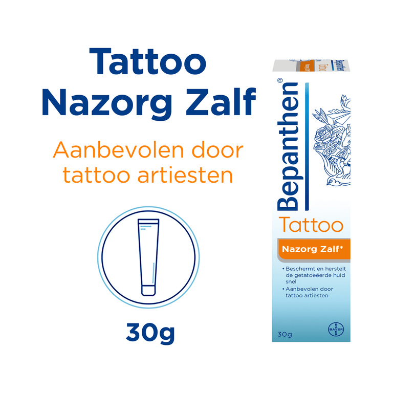 Bepanthen Tattoo Zalf voor verantwoorde zorg van de getatoeëerde huid ...