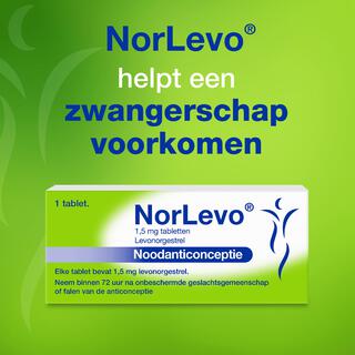 Norlevo Levonorgestrel Morning After Pil 1,5 mg 1 EA | Etos