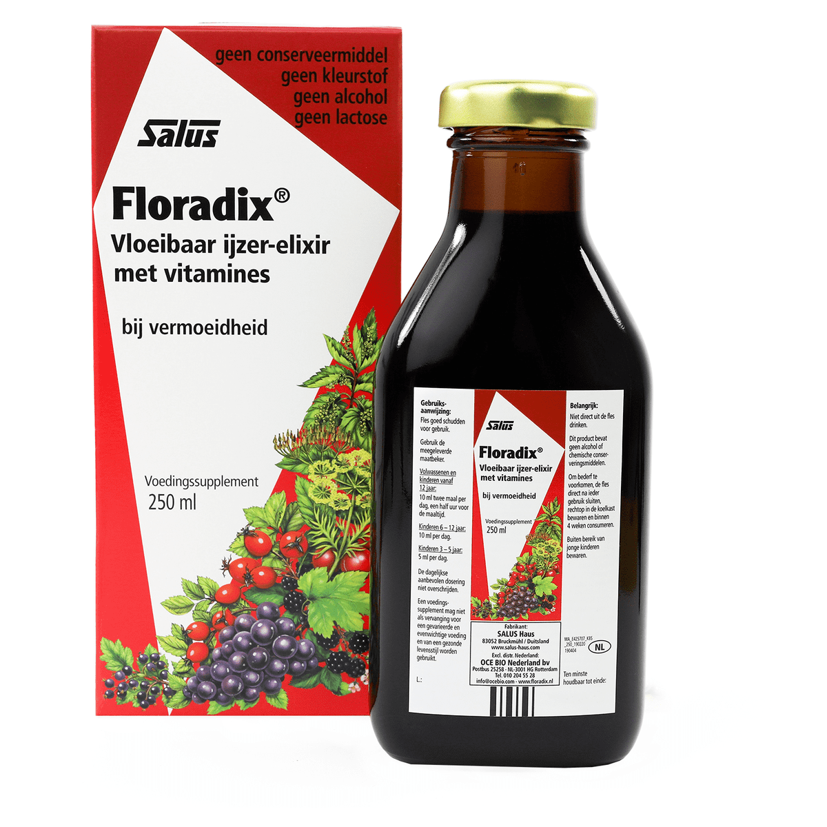 Floradix Vloeibaar IJzer Elixer 250 ML | Etos