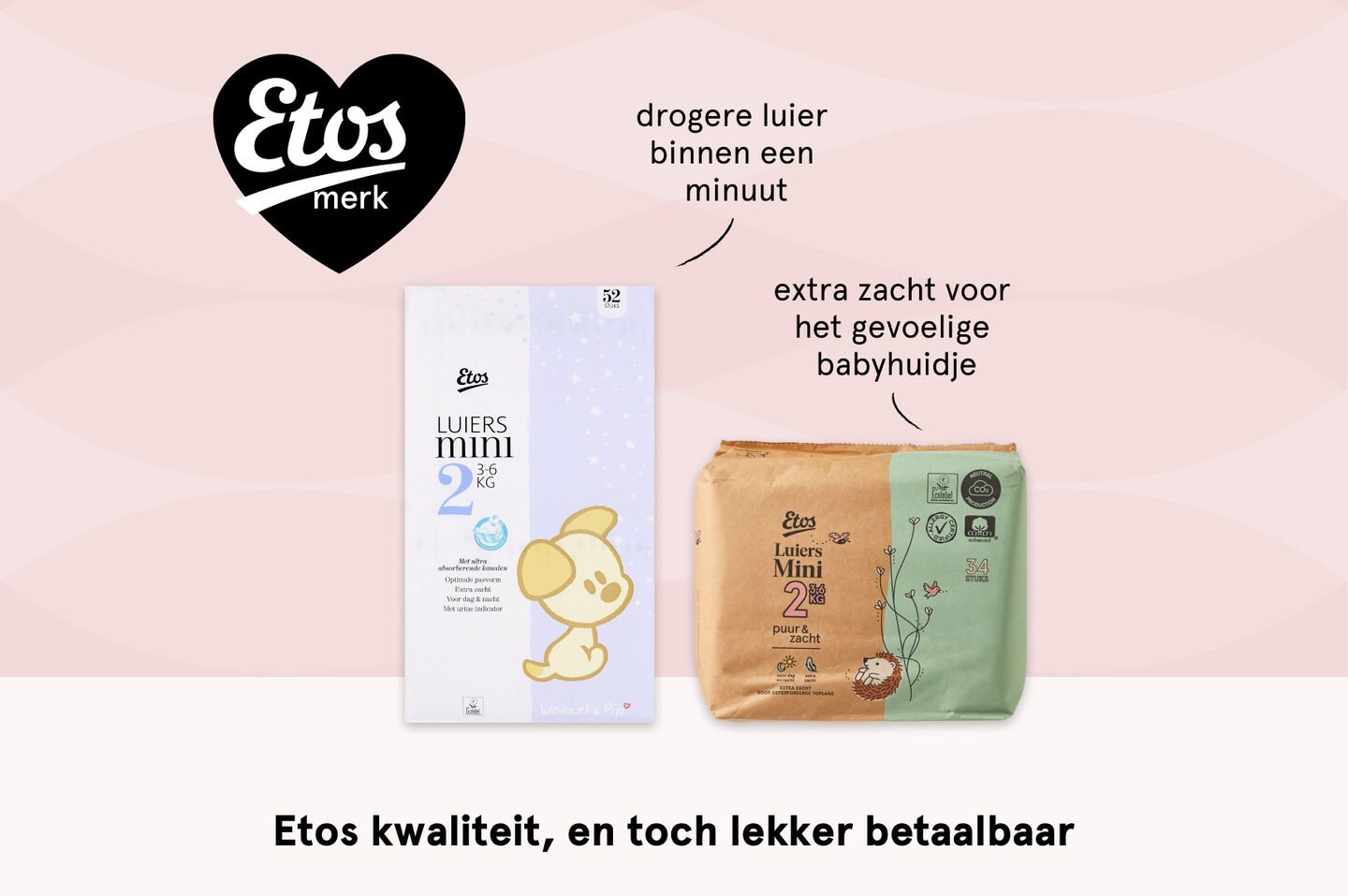 De Etos luier: de betaalbare luier die extra zacht is en goed droog ...