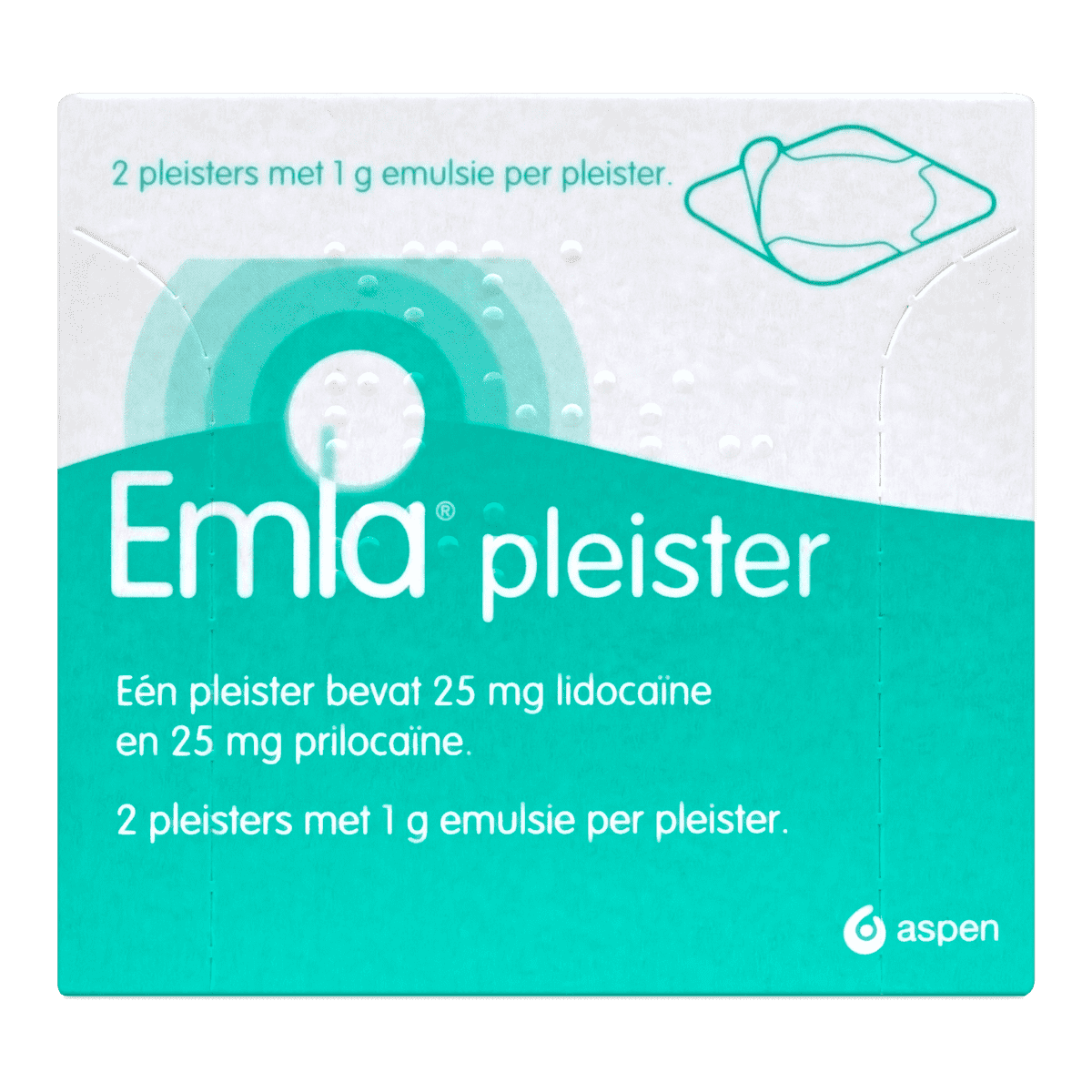 Emla 2 Pack Pleister 2 EA | Etos