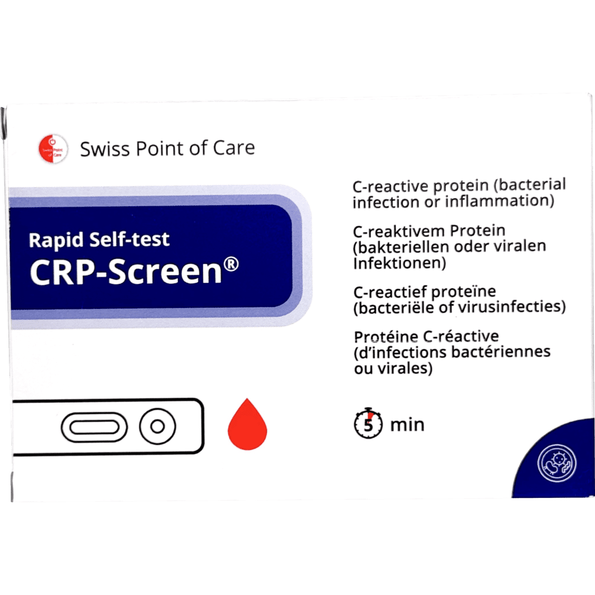 Swiss Point of Care CRP-Screen Zelftest 1 EA | Etos