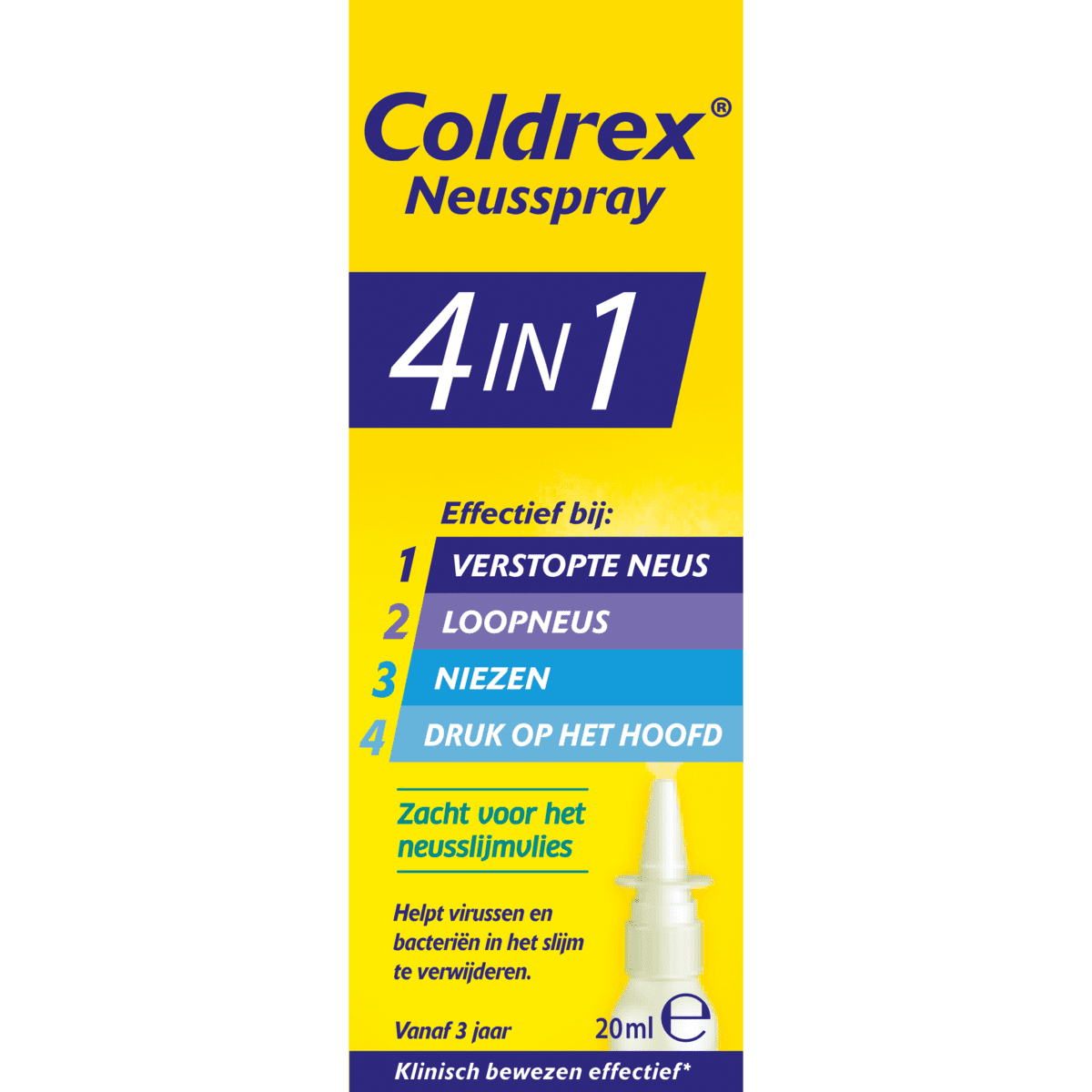 Coldrex Neusspray 4-in-1 20 ML 20 ML | Etos