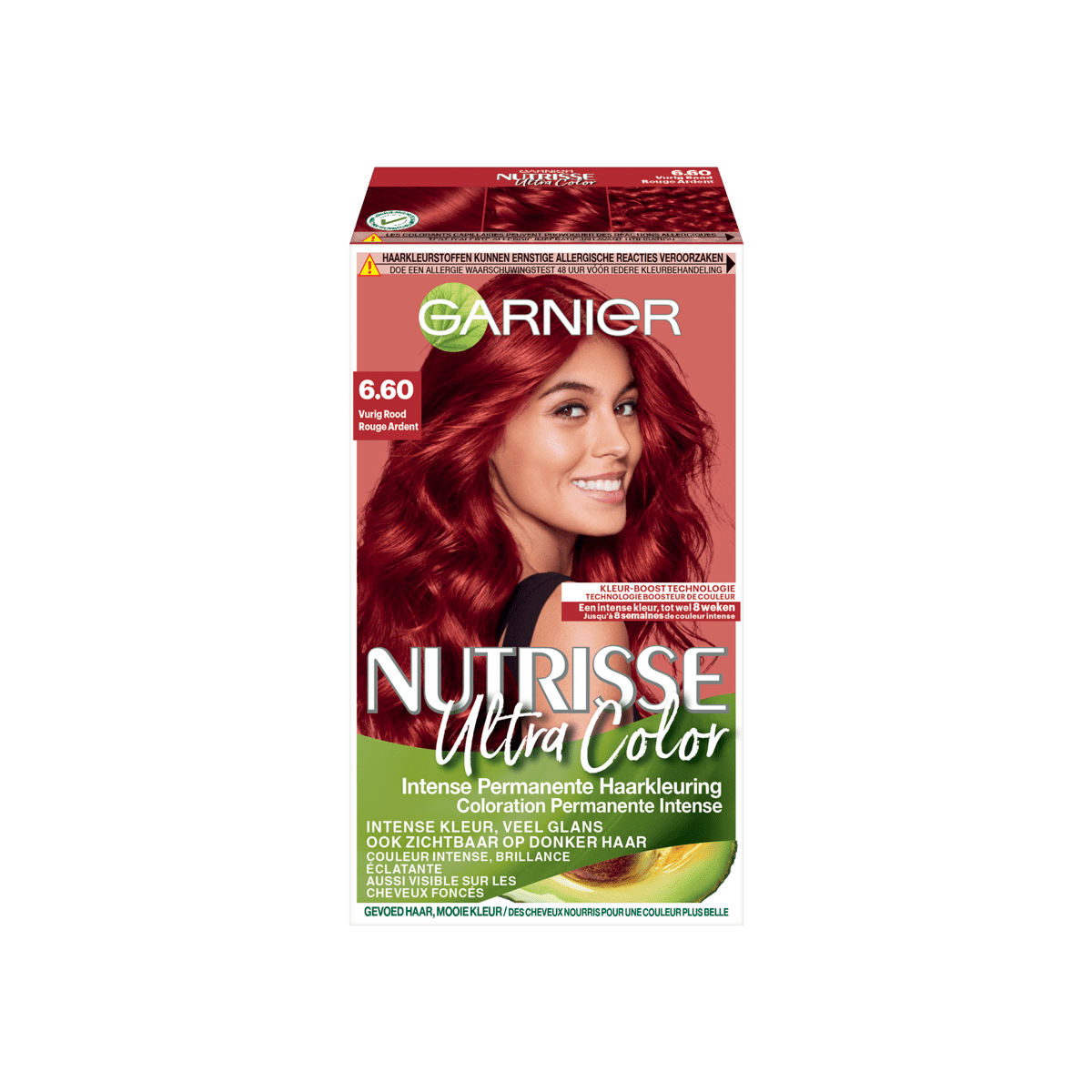 Garnier Nutrisse Ultra Color Voedende Permanente Haarverf 6.60 Vurig ...