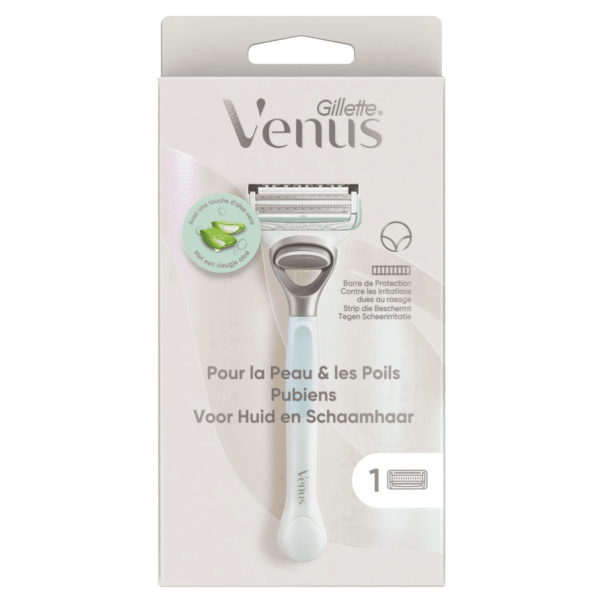 Gillette Venus Voor Huid En Schaamhaar Aloe Vera Scheersysteem 1 EA | Etos