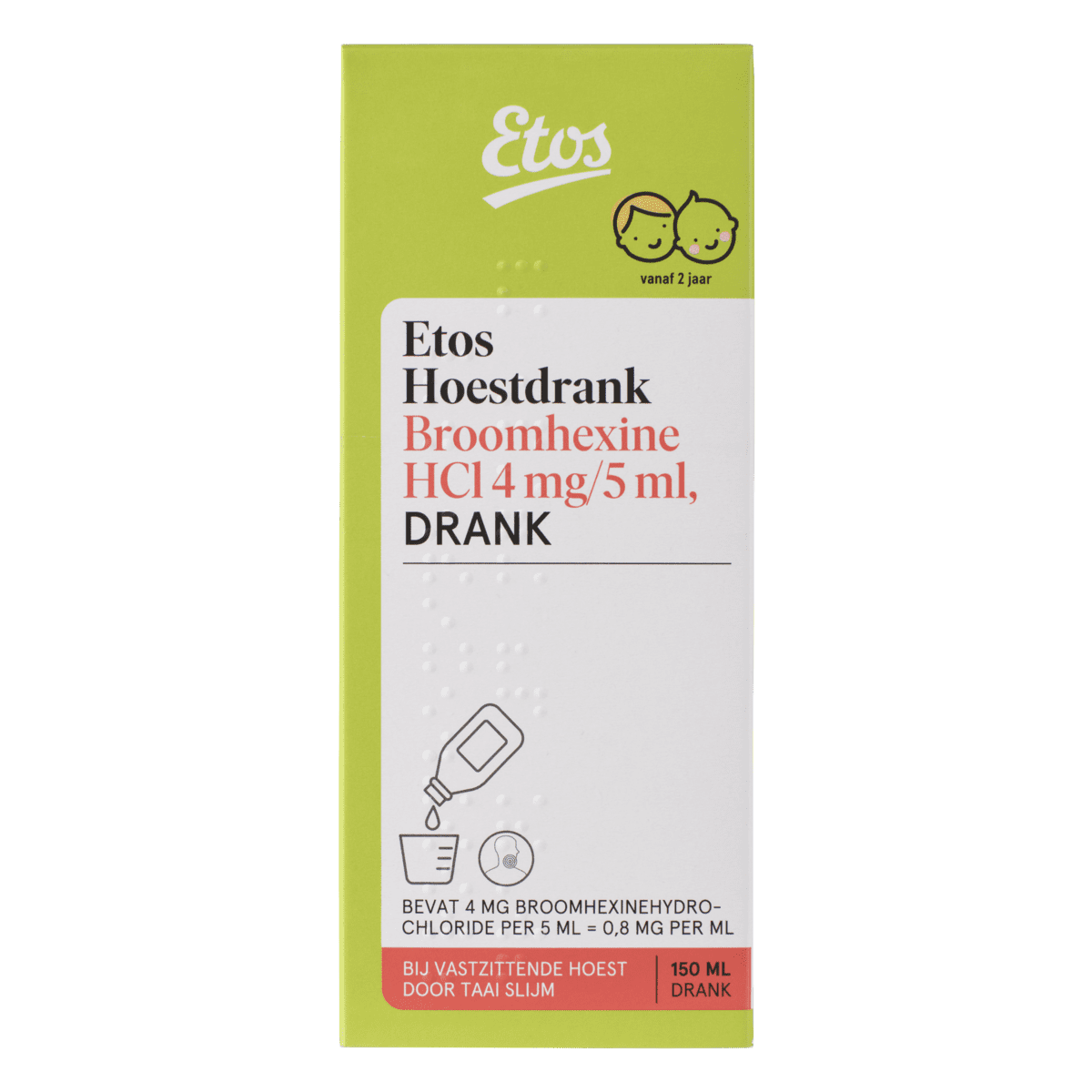 Etos Kind Hoestdrank Broomhexine HCI 4 MG/5 ML 150 ML | Etos