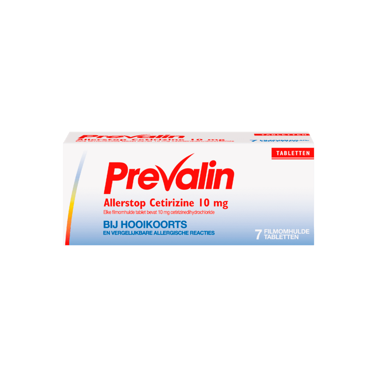 Prevalin Allerstop Hooikoorts Tabletten Cetirizine 10mg 7 stuks 7 EA | Etos