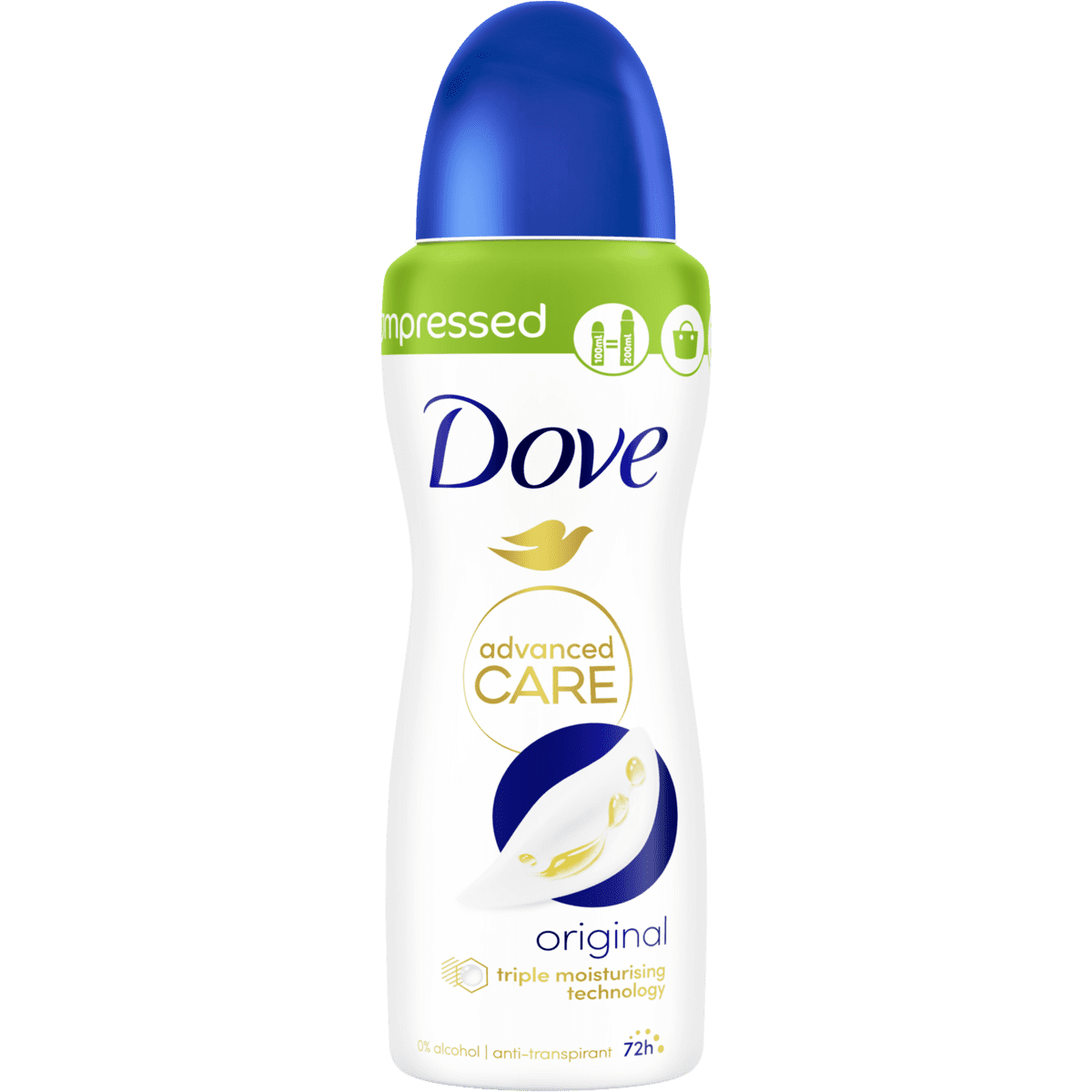 Dove Advanced Care Original Anti-Transpirant Deodorant Spray 100 ML 100 ...