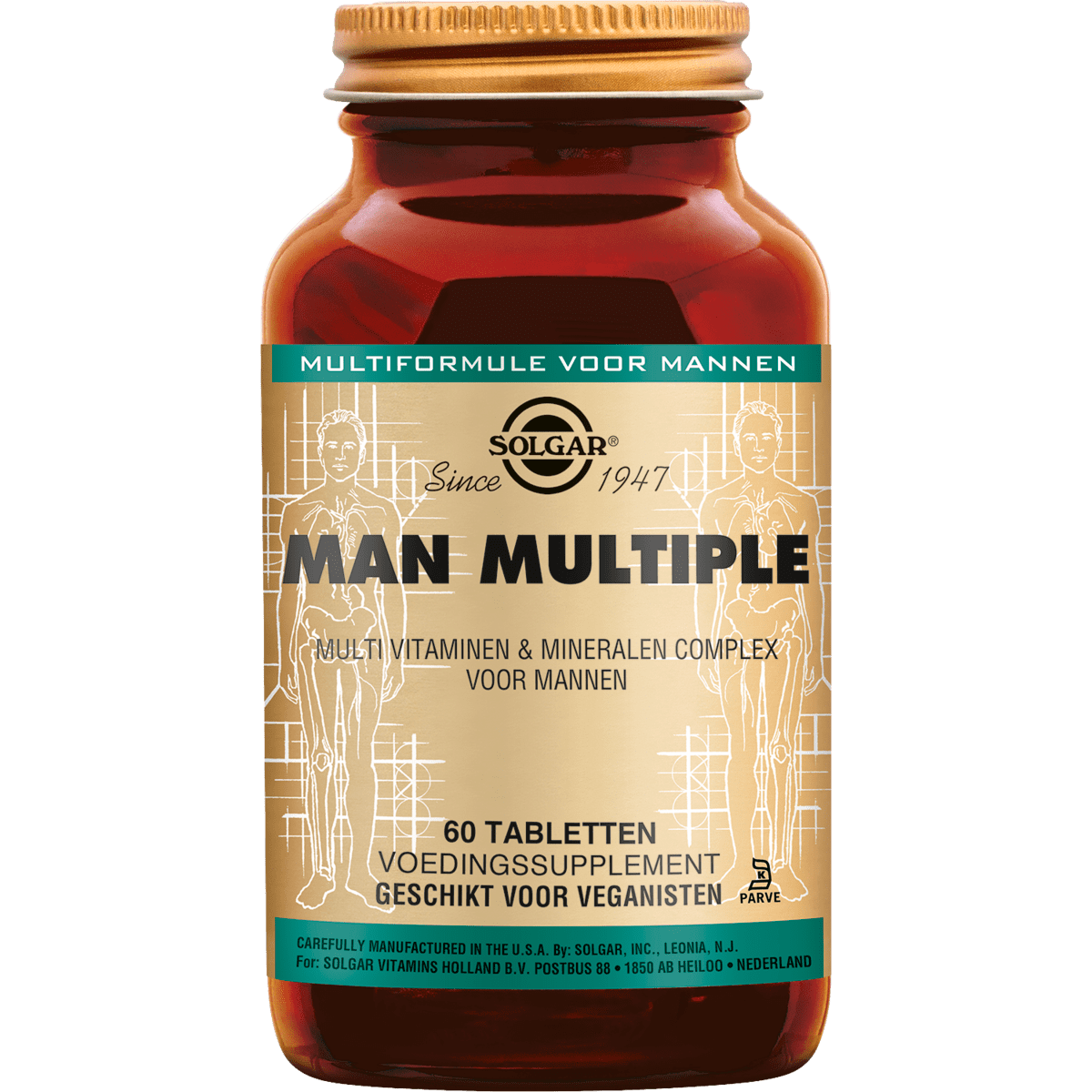 Solgar Man Multiple 60 tabletten 60 EA | Etos