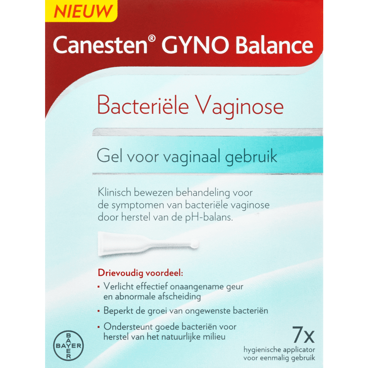 Canesten Gyno Balance bij bacteriële vaginose 7 stuks 7 EA | Etos