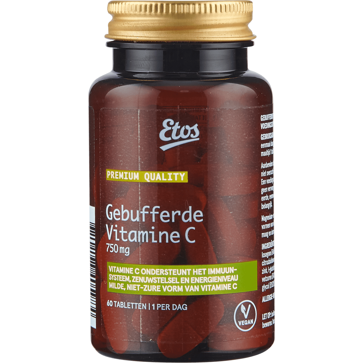 Etos Premium Gebufferde Vitamine C 750mg 60 stuks 60 EA | Etos