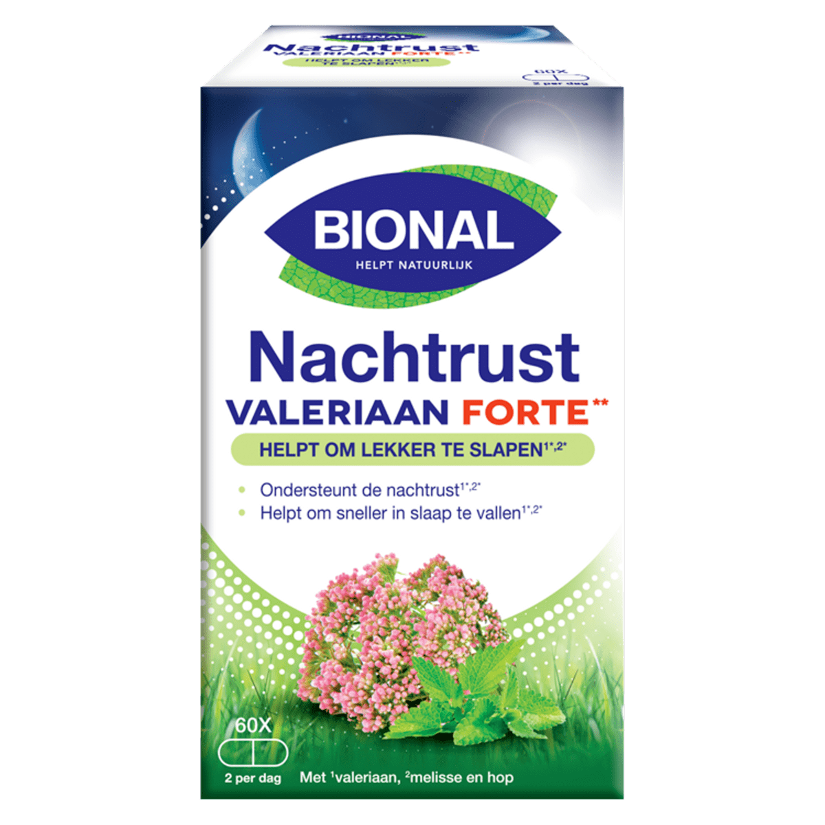 Bional Nachtrust Valeriaan Forte Capsules 60 stuks 60 EA | Etos