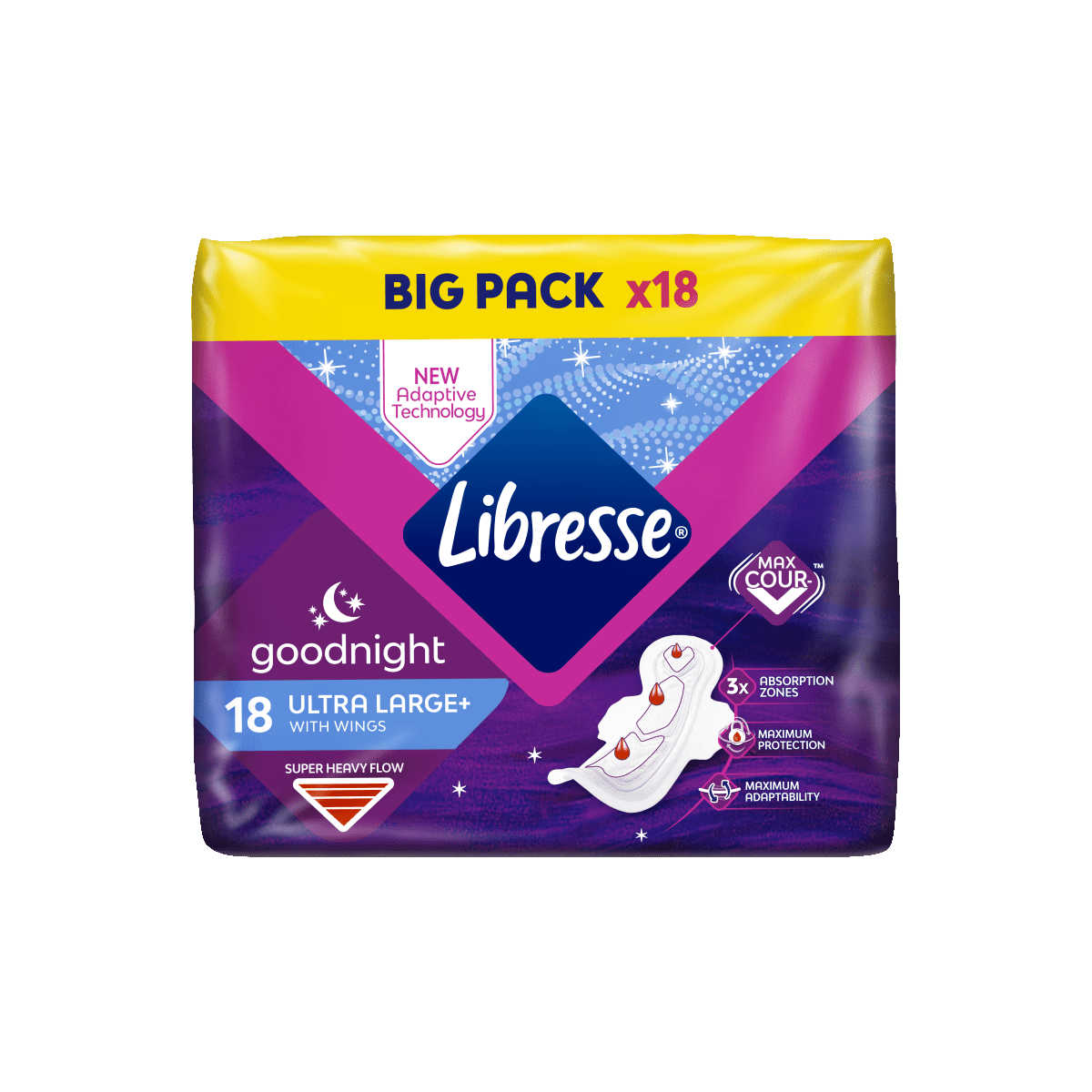 Libresse Ultra Night Maandverband 18 stuks 18 EA | Etos