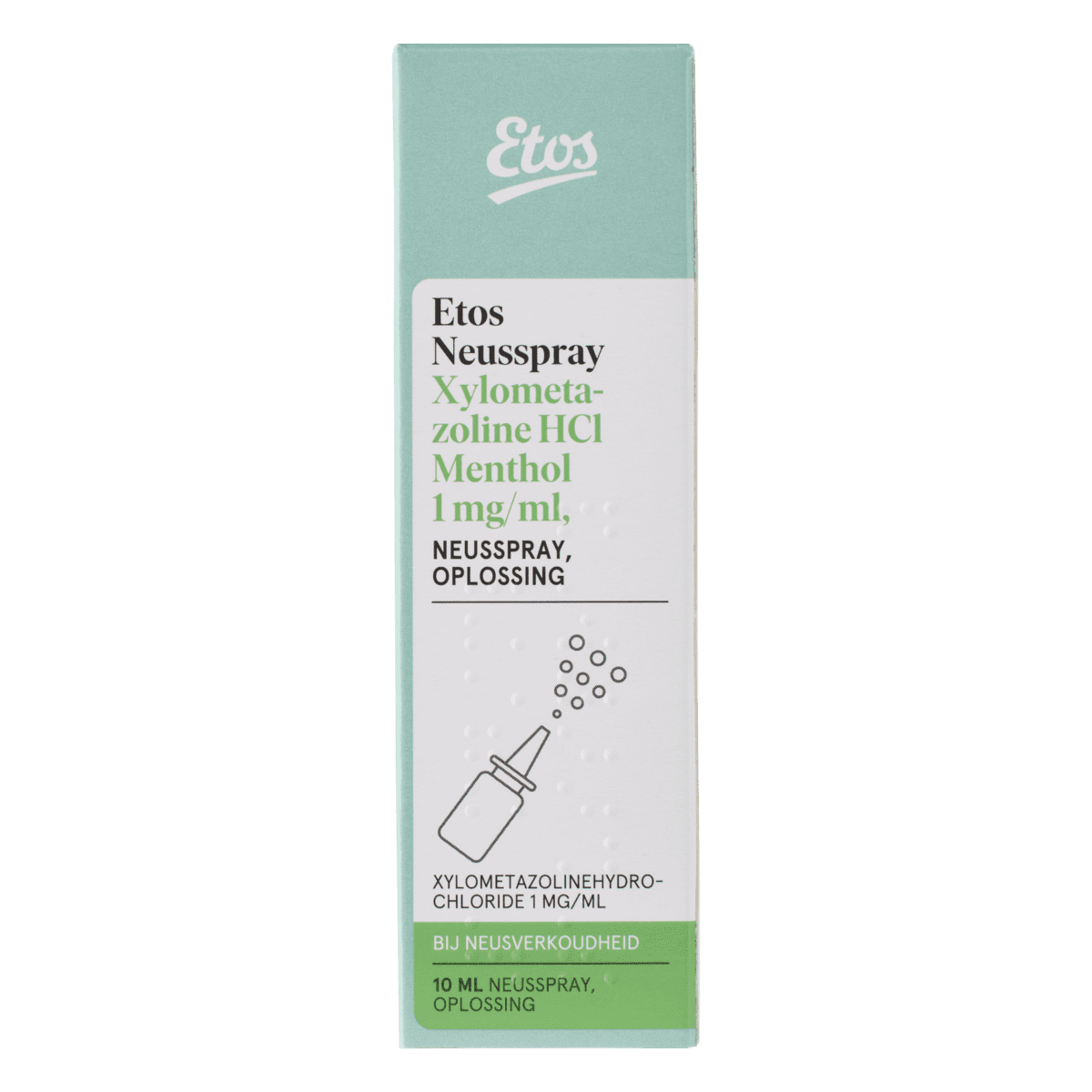 Etos Neusspray Xylometazoline HCl Menthol 1 MG/ 10ML 10 ML | Etos