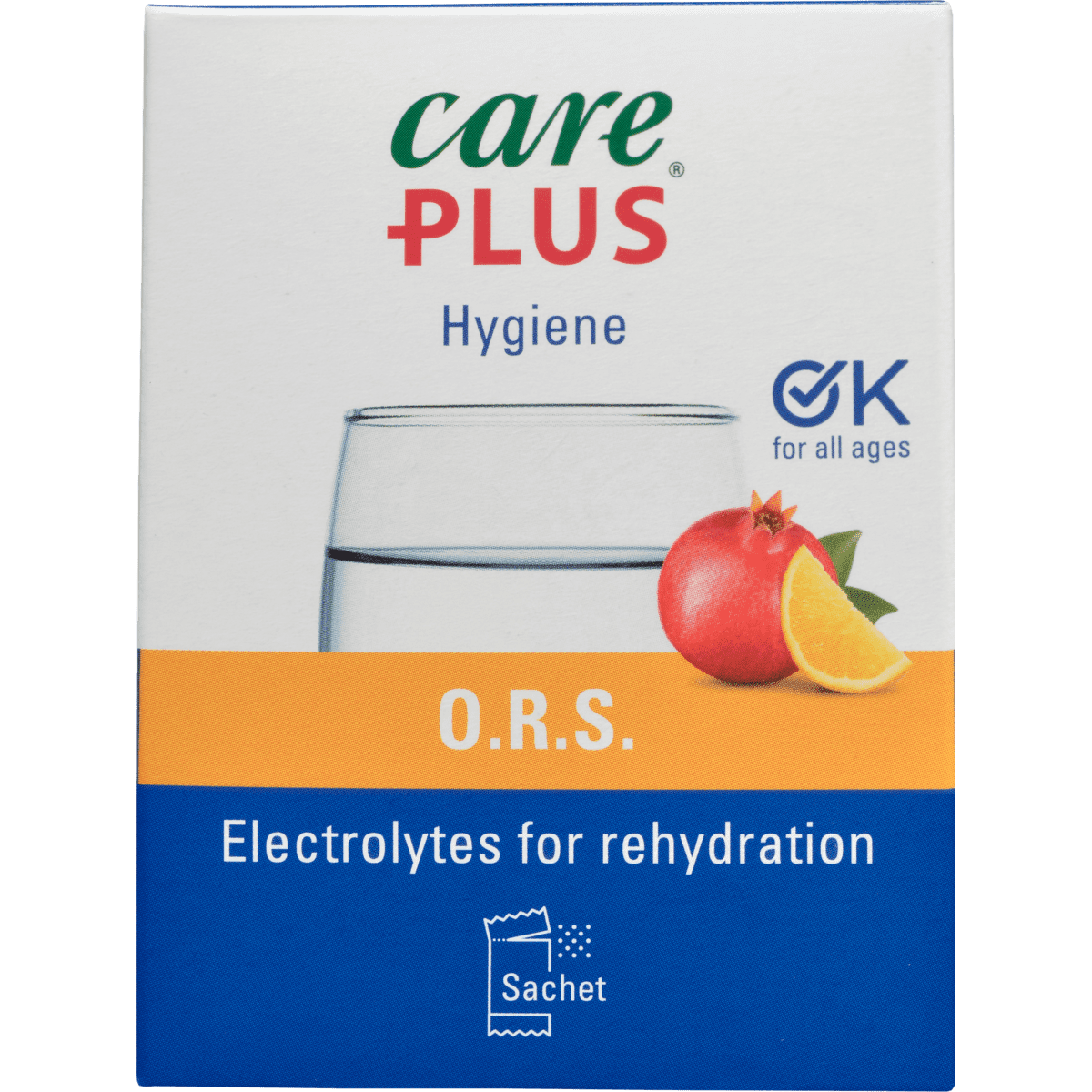 Care Plus O.R.S. Sachets Granaatappel-Sinaasappel 10 EA | Etos