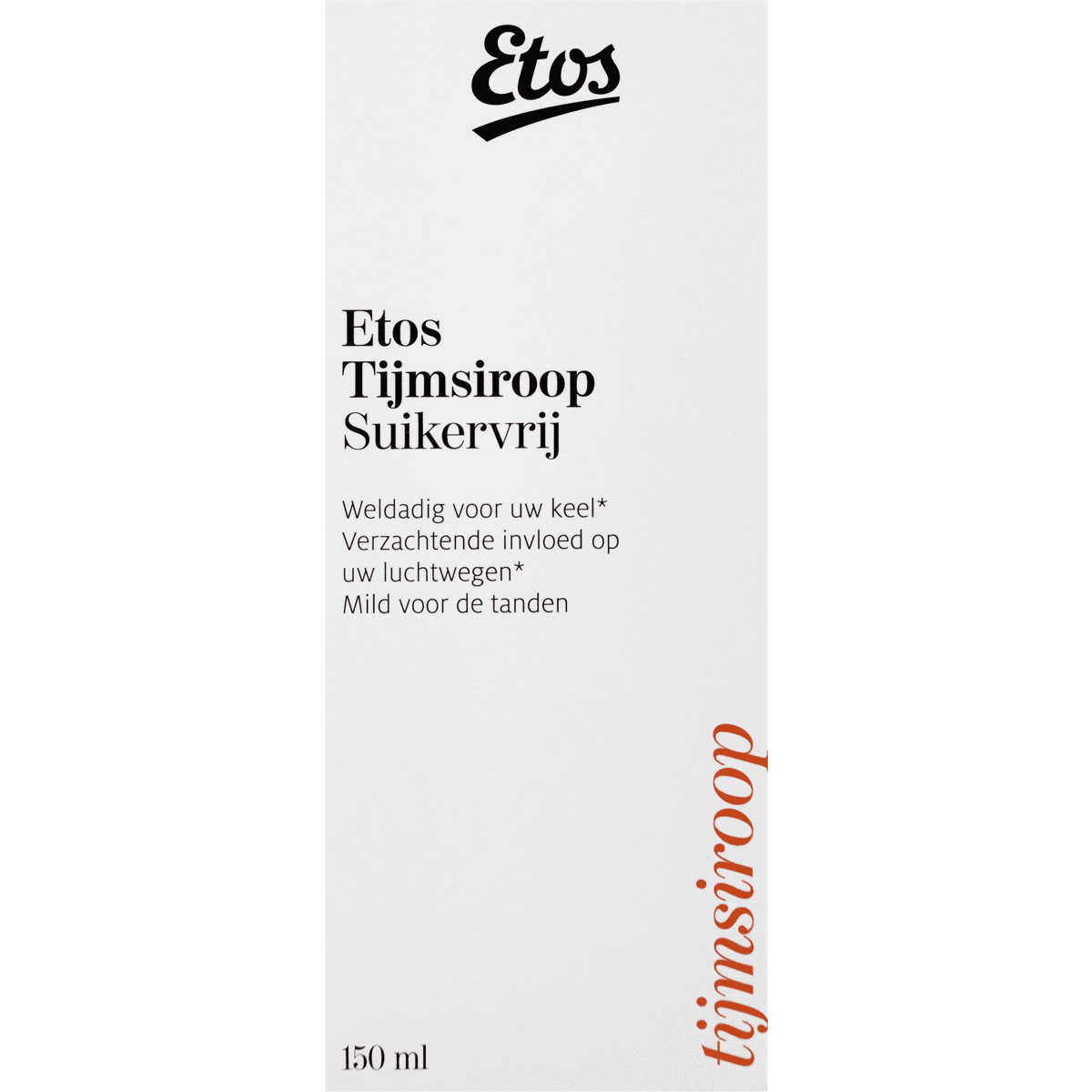 Etos Tijmsiroop Suikervrij 150 ML | Etos