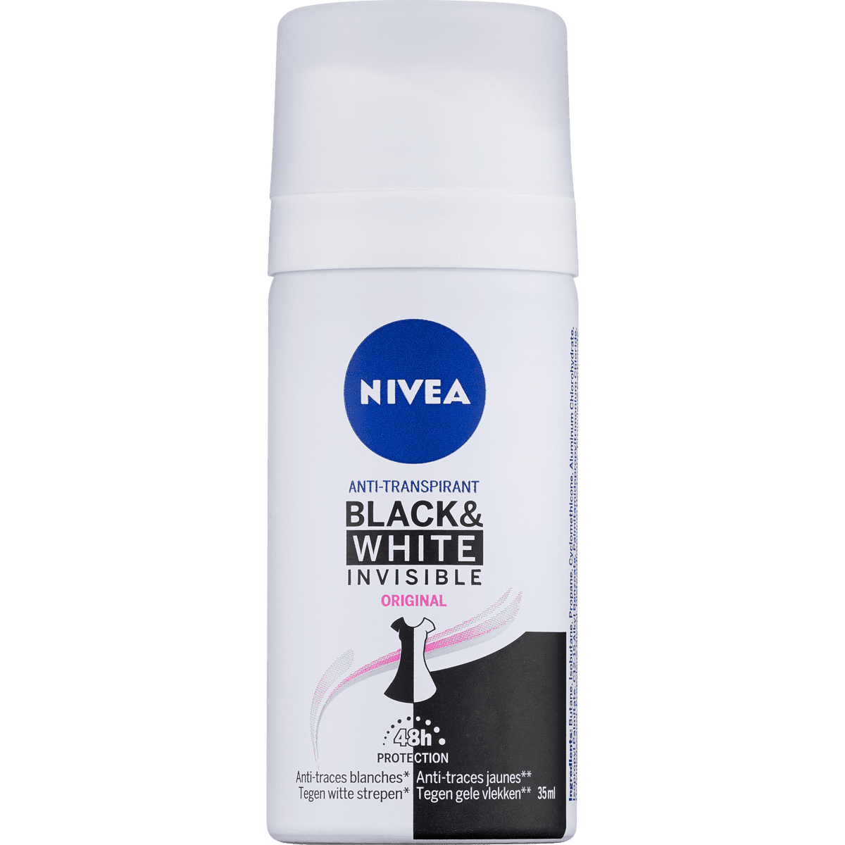 NIVEA Black & White Invisible Deodorant Spray Mini 35 ML 35 ML | Etos