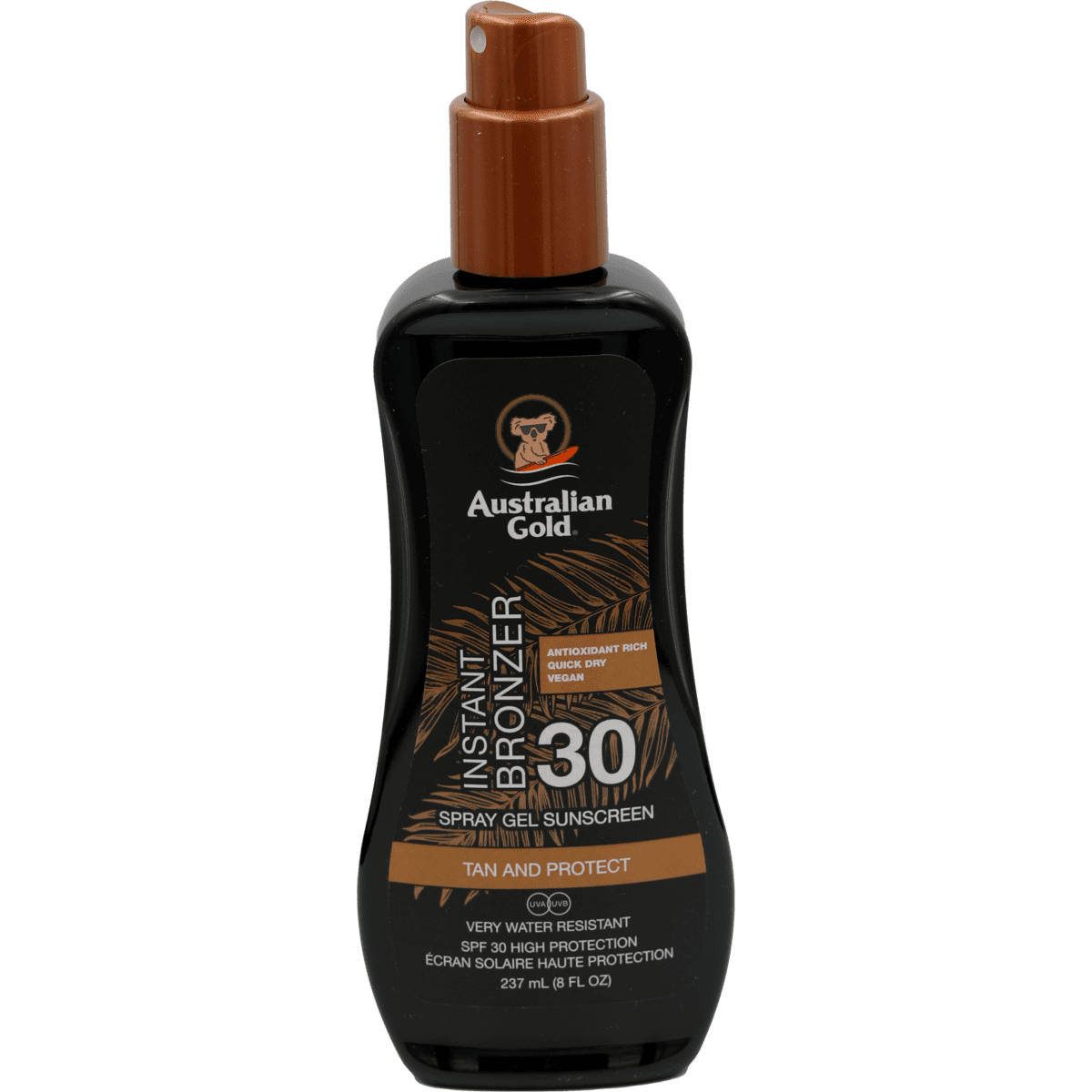 Australian Gold Tan & Protect Instant Bronzer Zonnebrand Spray Gel ...