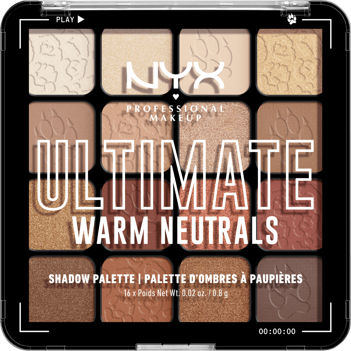 NYX Professional Makeup Ultimate Shad Pal 16-Pan Warm Neutrals 1 EA | Etos