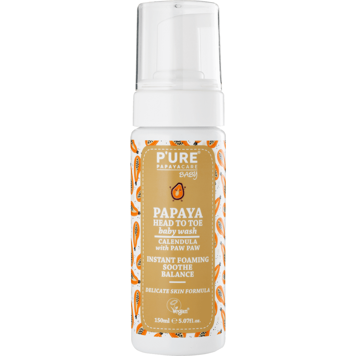 P’URE Papayacare Head to Toe Baby 150 ML | Etos