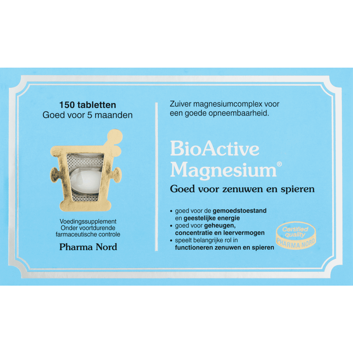 Pharma Nord BioActive Magnesium 150 Tabletten 150 EA | Etos
