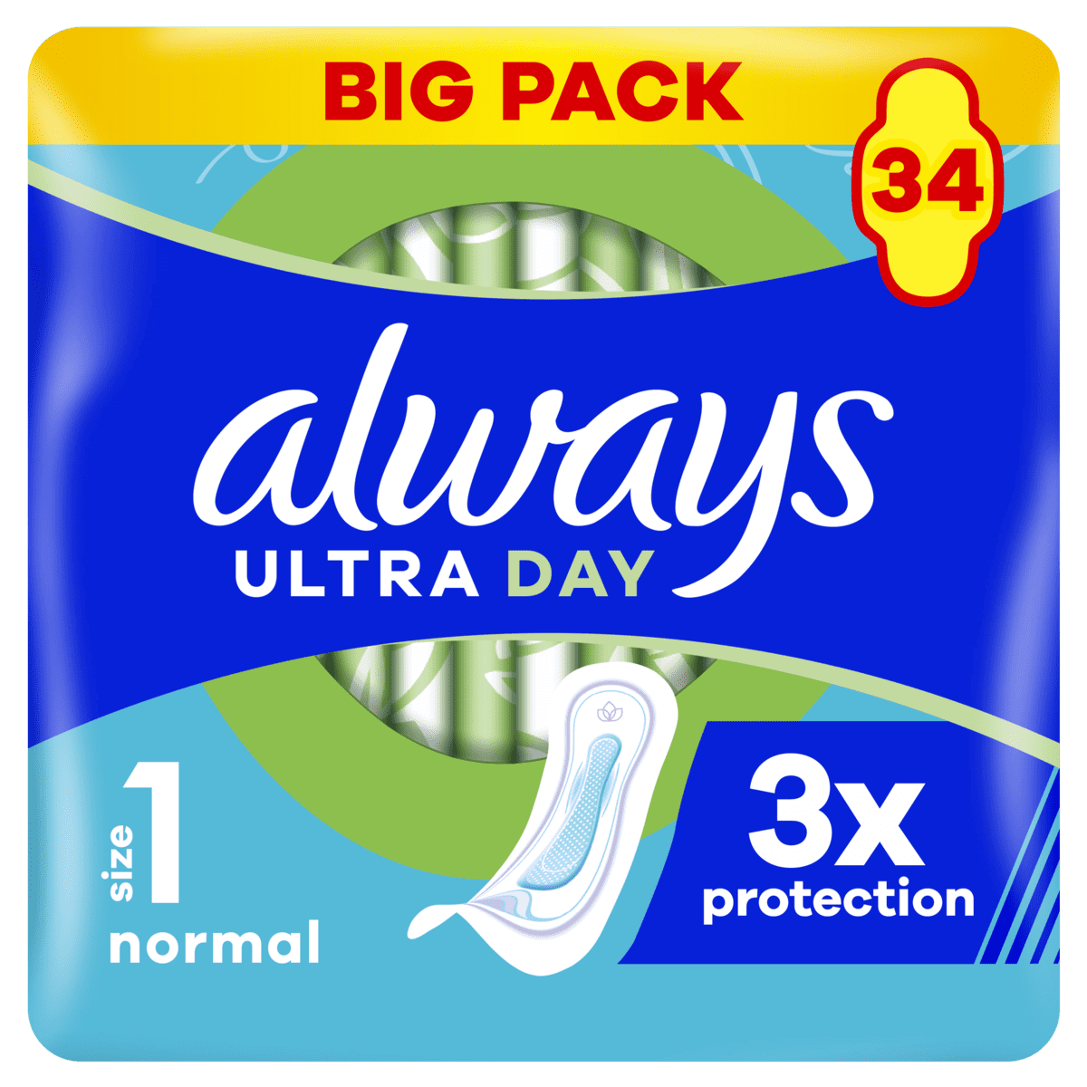 Always Ultra Maandverband Normal Zonder Vleugels 34 stuks 34 EA | Etos