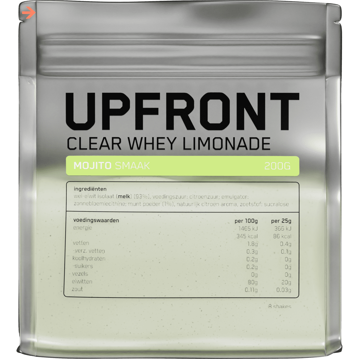 Upfront Clear Whey Mojito Eiwit Limonade 200 GR 200 GR | Etos