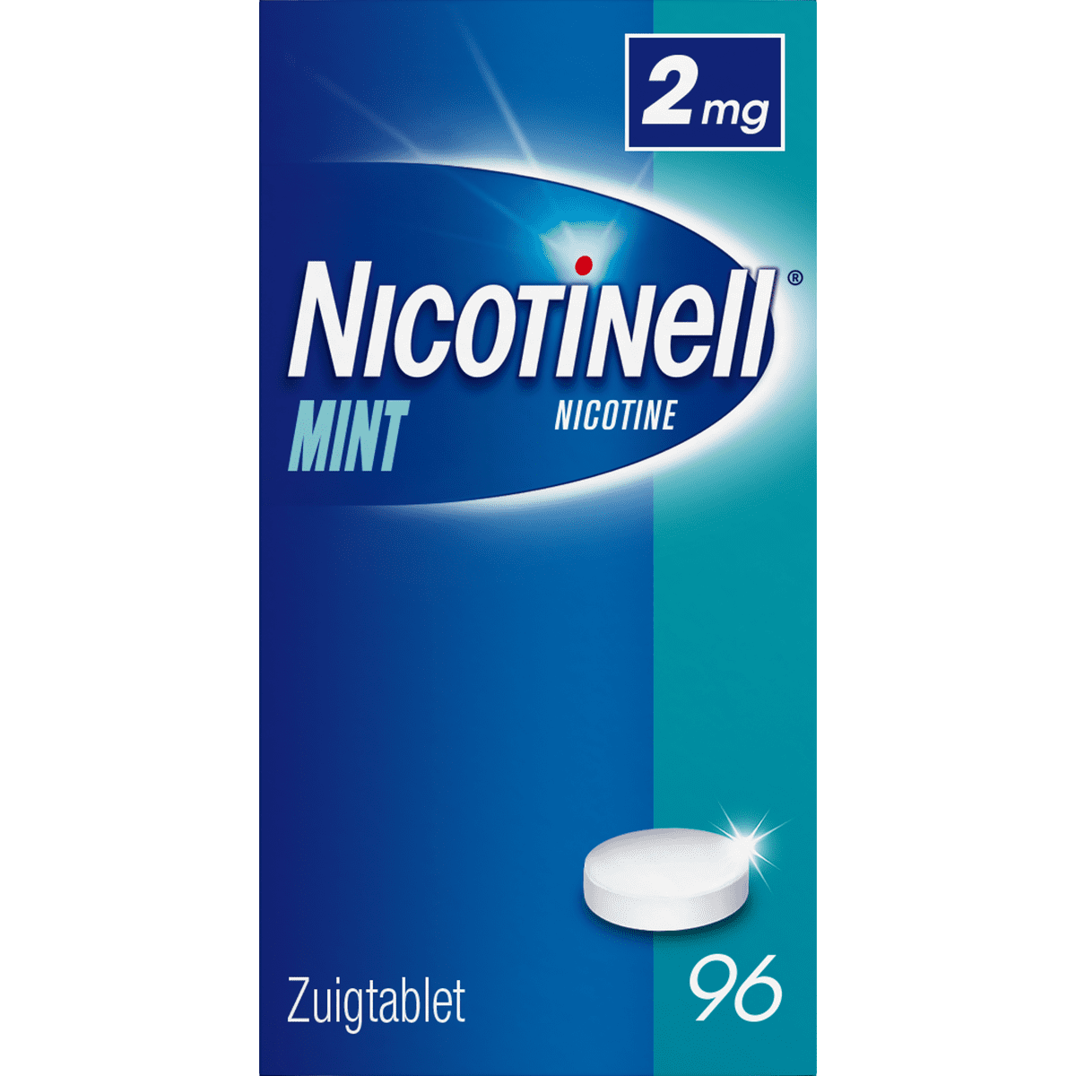 Nicotinell Zuigtablet Mint 2 mg Stoppen met Roken 96 stuks 96 EA | Etos
