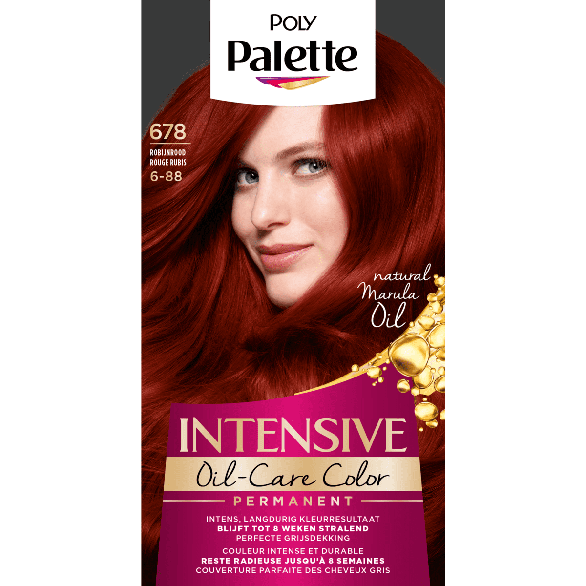 Poly Palette Intensive Crème Coloration 678 Robijn Rood 115 ML | Etos