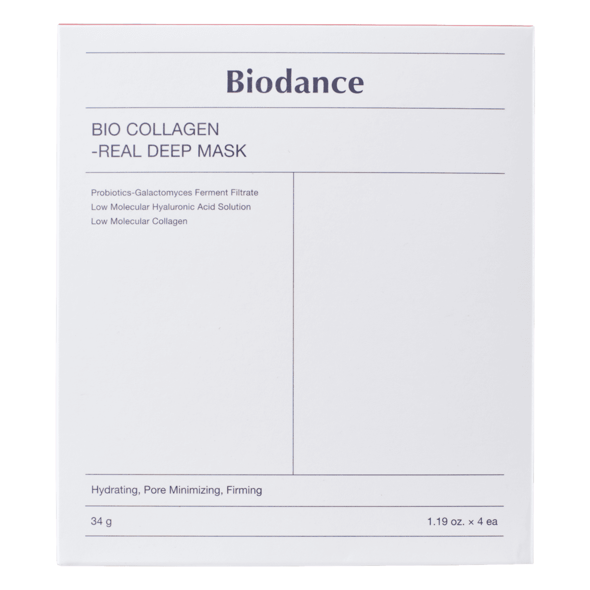 Biodance Bio Collagen Real Deep Mask 4 EA | Etos