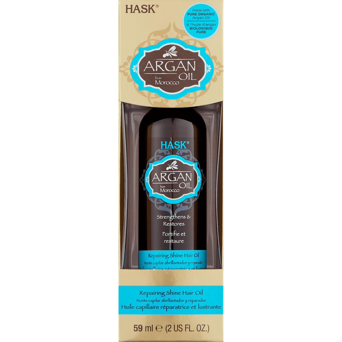 Hask Argan Oil Repairing Shine Hair Oil 59 ML 59 ML | Etos